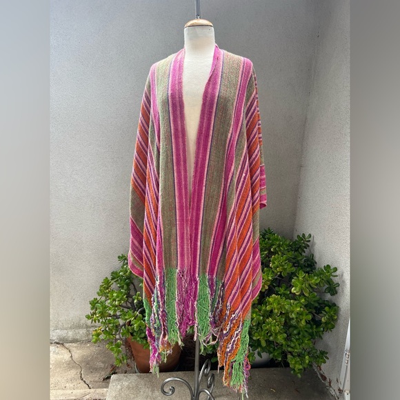 unbranded | Accessories | Vintage Boho Mexican Purple Blue Rebozo ...